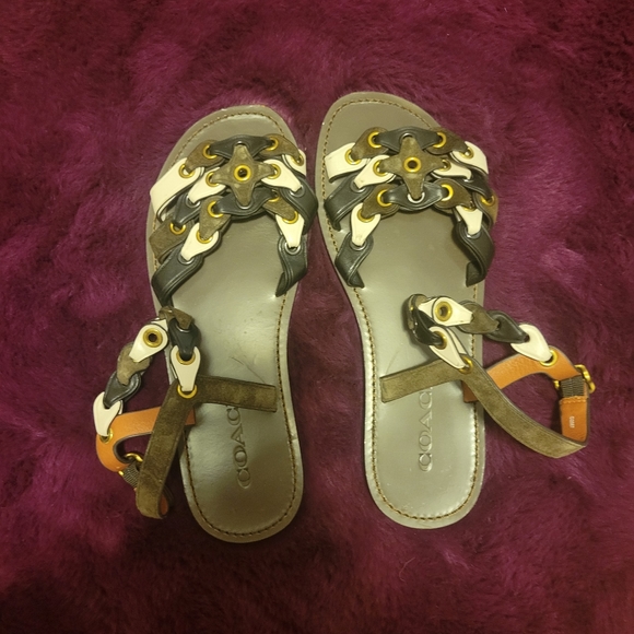 Coach | Shoes | Coach Leather Sandals | Poshmark
